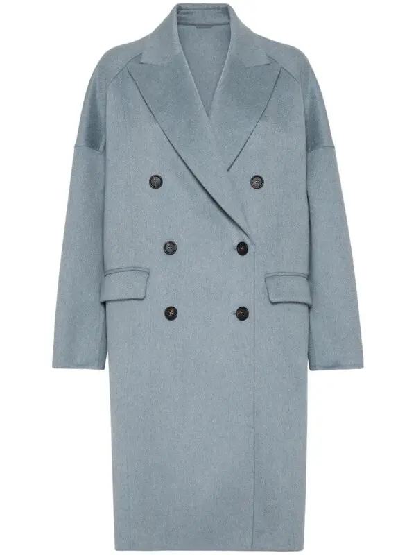 Brunello Cucinelli Double-breasted Cashmere Coat