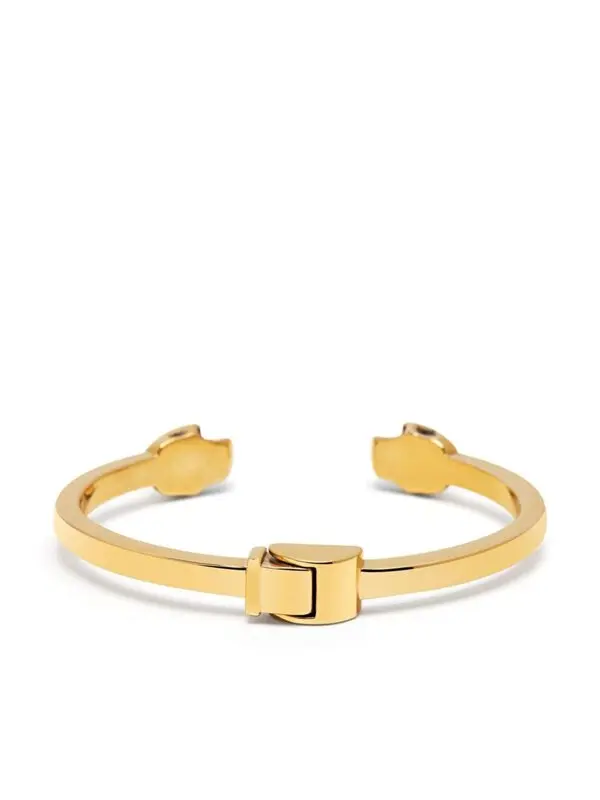NIALAYA JEWELRY Plated Skull Cuff
