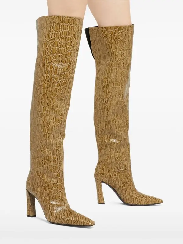 GIUSEPPE ZANOTTI 45mm Janiee Plus Boots - Neutrals