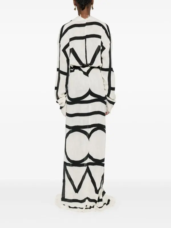 TOTEME Geometric-print Wrap Dress