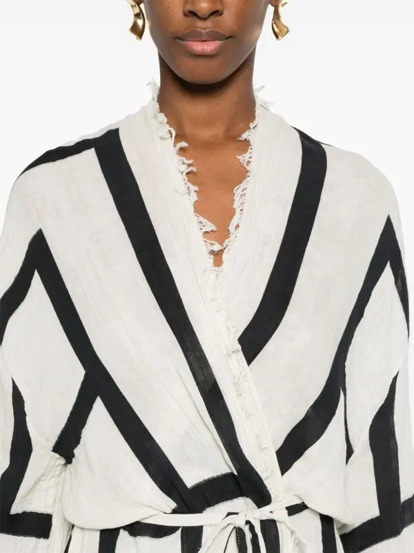 TOTEME Geometric-print Wrap Dress