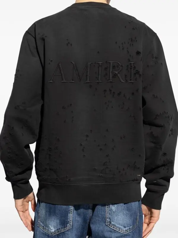 Amiri Logo-embroidered Cotton Sweatshirt
