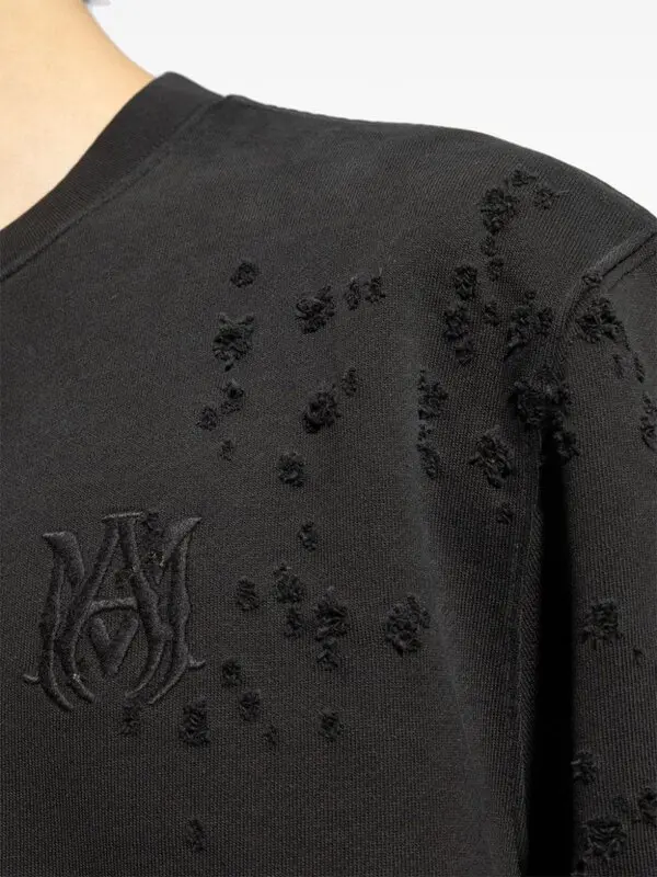 Amiri Logo-embroidered Cotton Sweatshirt
