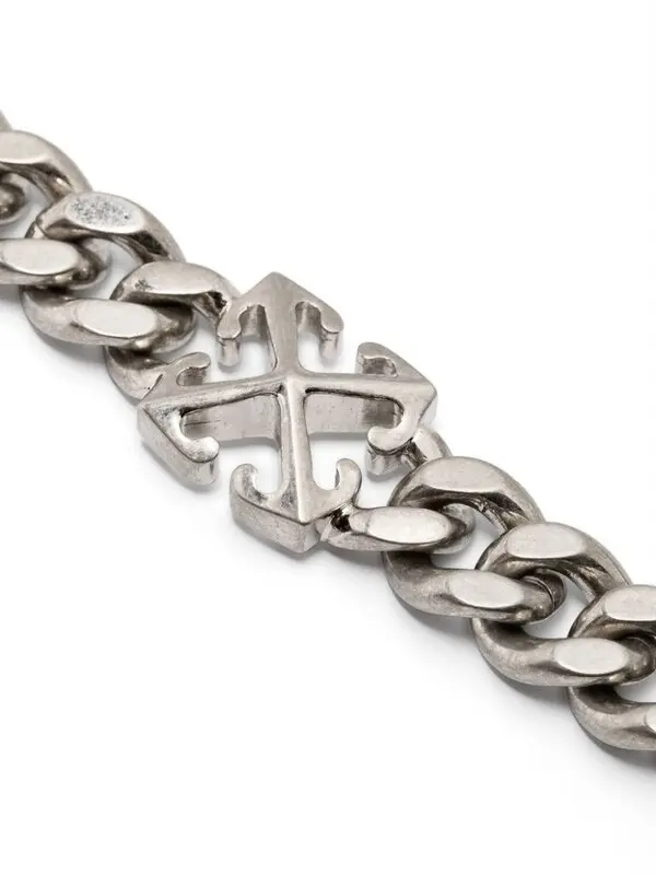 Off-White Arrows-motif Necklace - Silver