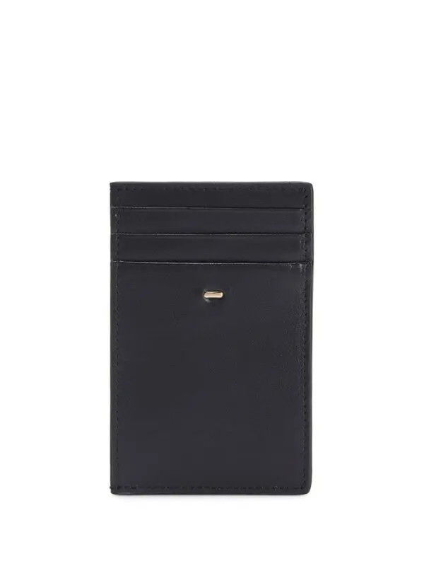 GIUSEPPE ZANOTTI Albert 2.0 Leather Card Holder - Black