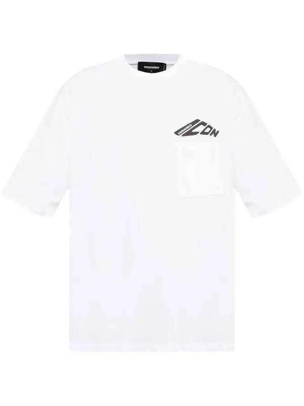 Dsquared2 Icon Crew-neck Cotton T-shirt - White