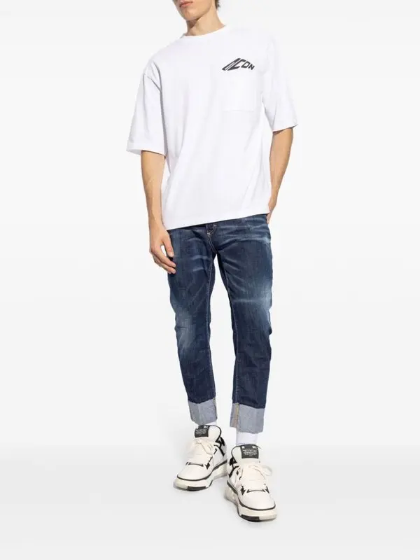 Dsquared2 Icon Crew-neck Cotton T-shirt - White