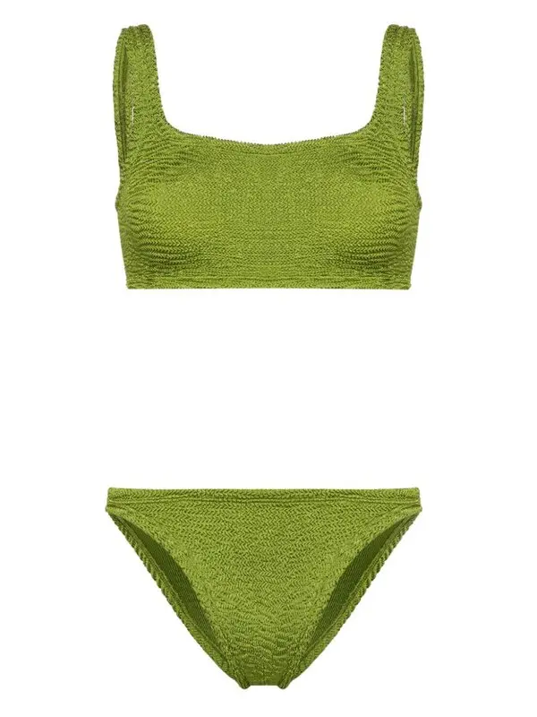 PARAMIDONNA Emily Seersucker Bikini - Green