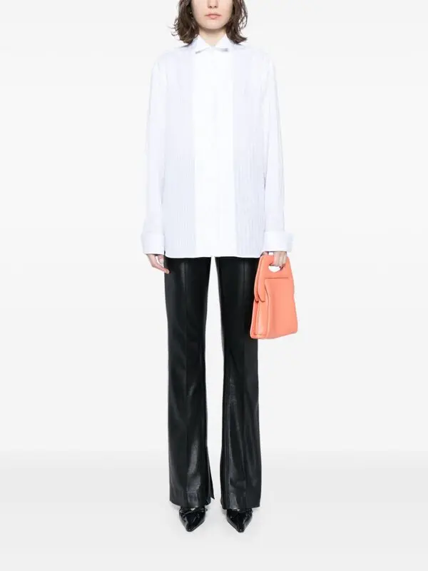 Loewe Striped Cotton Shirt - White