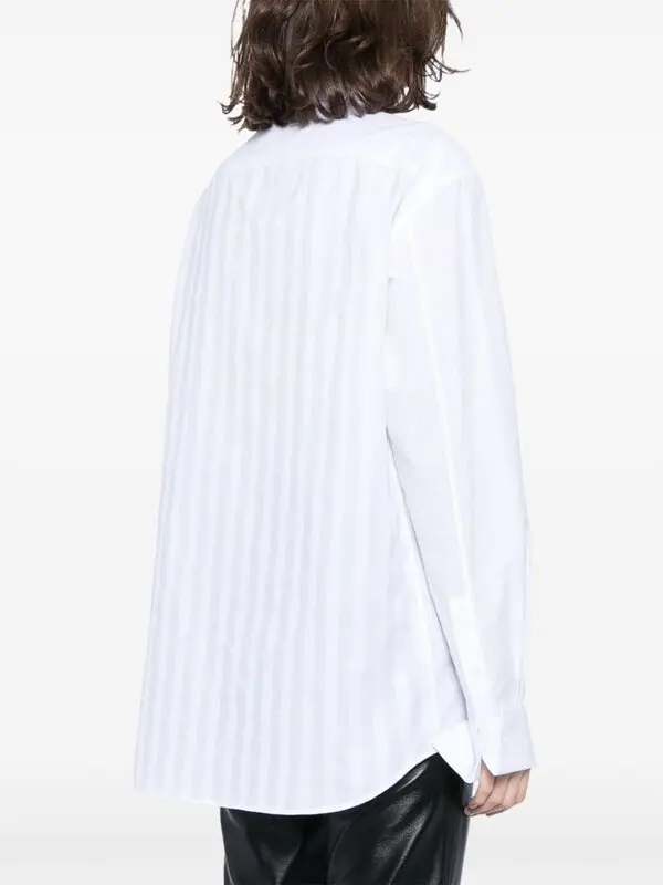 Loewe Striped Cotton Shirt - White