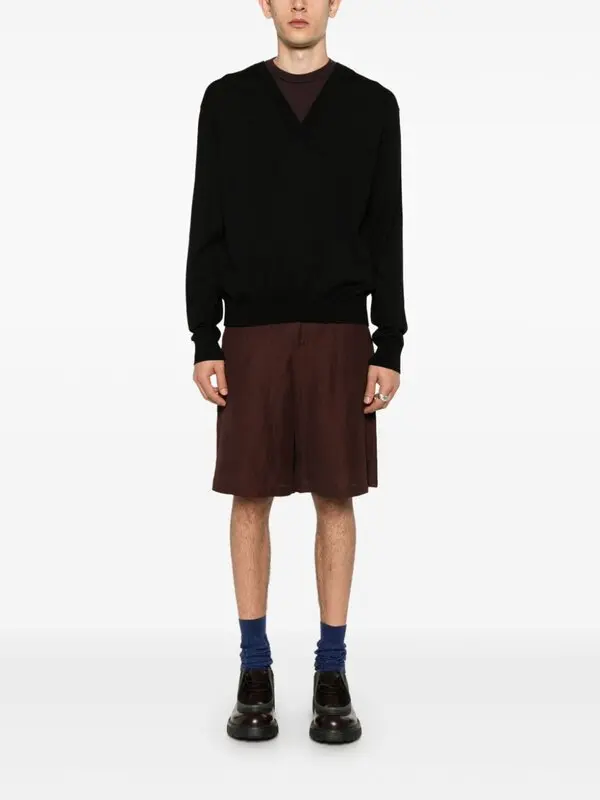 JIL SANDER Layered Virgin Wool-blend Jumper