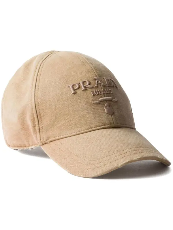 Prada Embroidered Baseball Cap