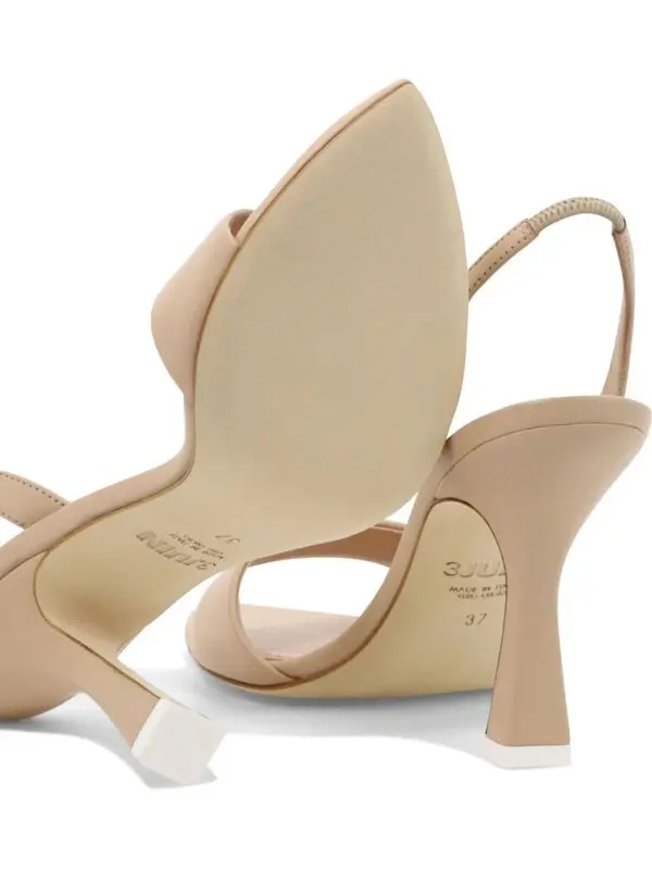 3JUIN Slingback Leather Sandals