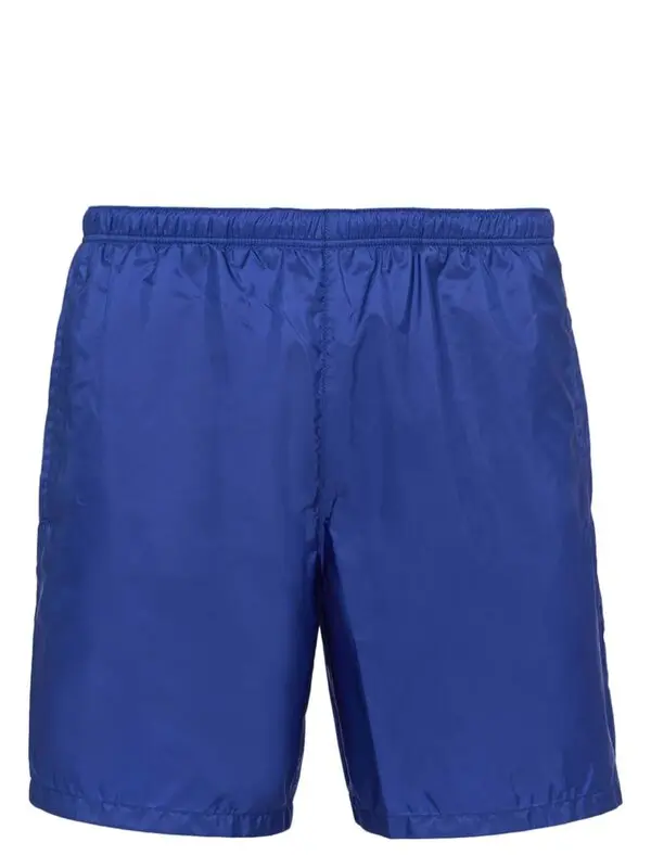 Prada Logo-print Swim Shorts - Blue