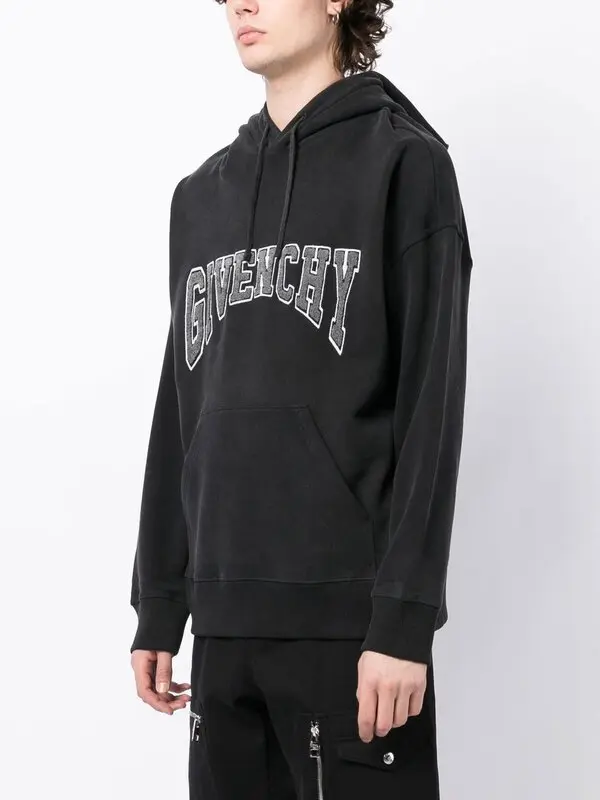 Givenchy Logo Appliqué Drawstring Hoodie
