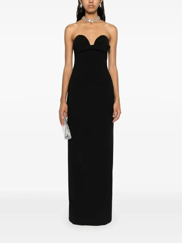 Magda Butrym Sweetheart Corset Maxi Dress In Black - 27% Off | Editorialist