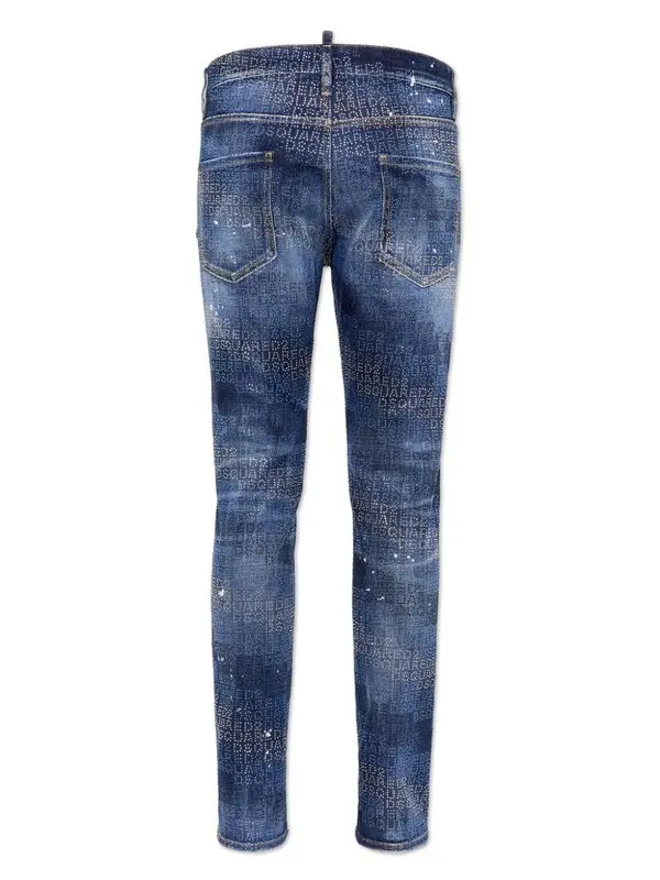 Dsquared2 Paint-splatter Slim-fit Jeans