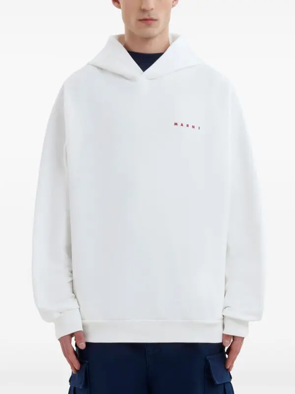 Marni Logo-print Cotton Hoodie