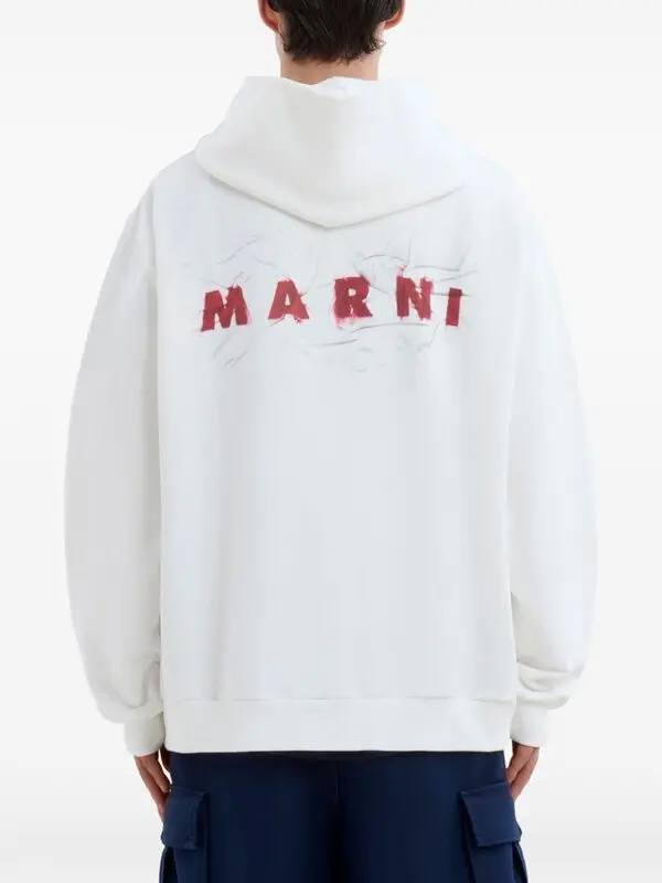 Marni Logo-print Cotton Hoodie