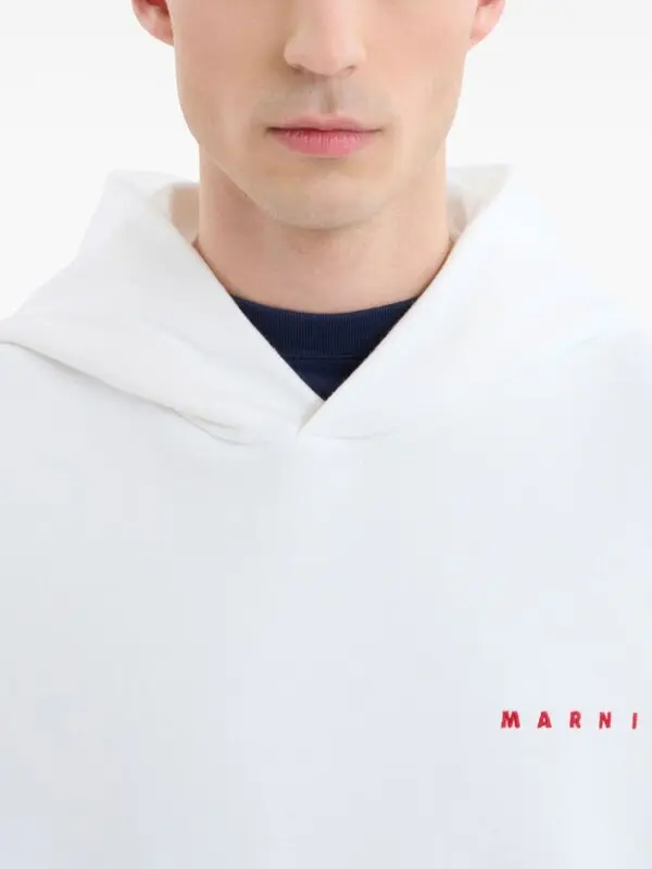 Marni Logo-print Cotton Hoodie