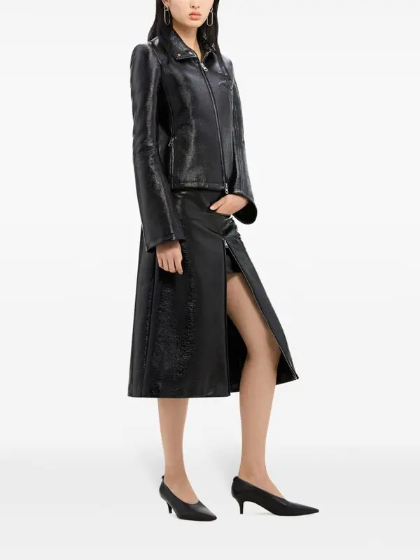 COURREGES Embossed-logo Zip-up Jacket
