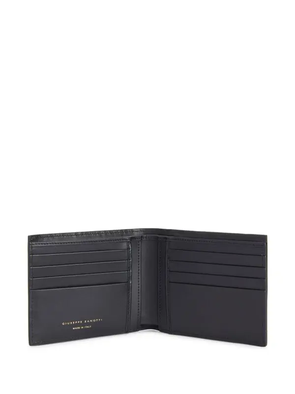 GIUSEPPE ZANOTTI Albert 2.0 Crocodile-print Leather Bi-fold Wallet - Black