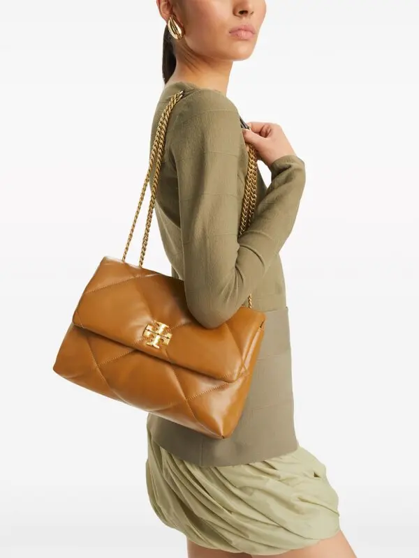 Tory Burch Kira Diamond-quilted Convertible Shoulder Bag - Brown