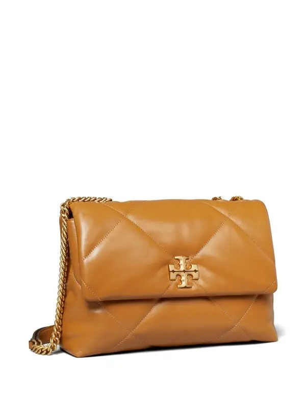 Tory Burch Kira Diamond-quilted Convertible Shoulder Bag - Brown