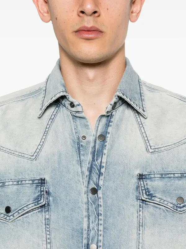 BOSS Press-stud Denim Shirt