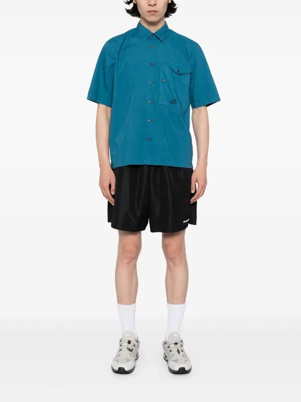 C.P. COMPANY Logo-embroidered Cotton Skirt