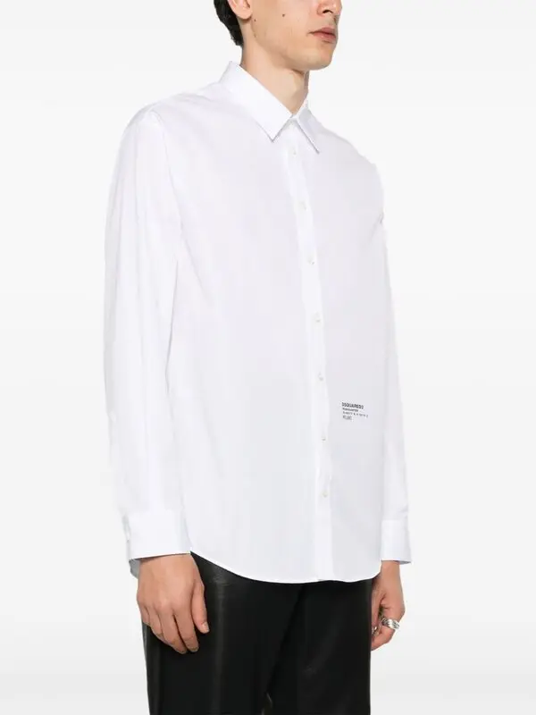 Dsquared2 Logo Print Poplin Shirt