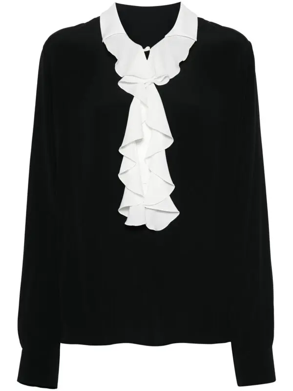 N°21 Ruffled Crepe Blouse