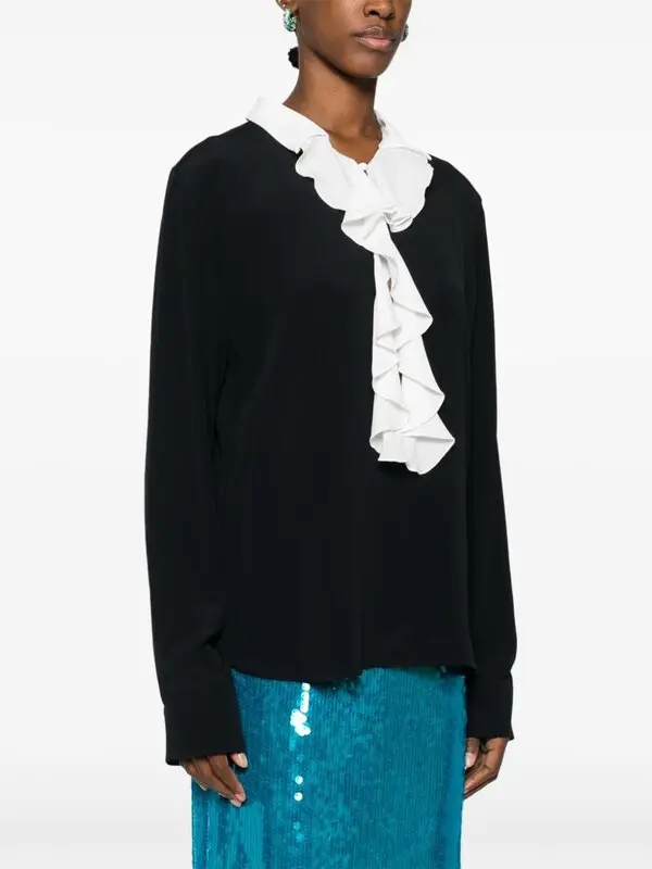 N°21 Ruffled Crepe Blouse