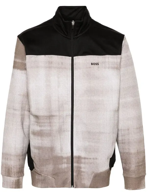 BOSS Abstract-pattern Track Jacket
