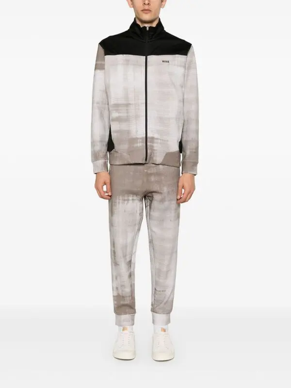 BOSS Abstract-pattern Track Jacket