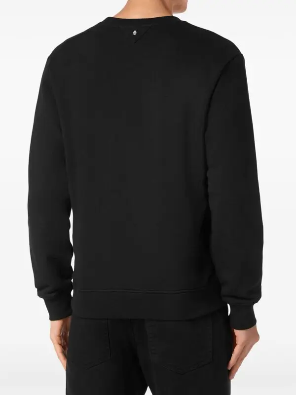 BILLIONAIRE Logo Appliqué Cotton Sweatshirt