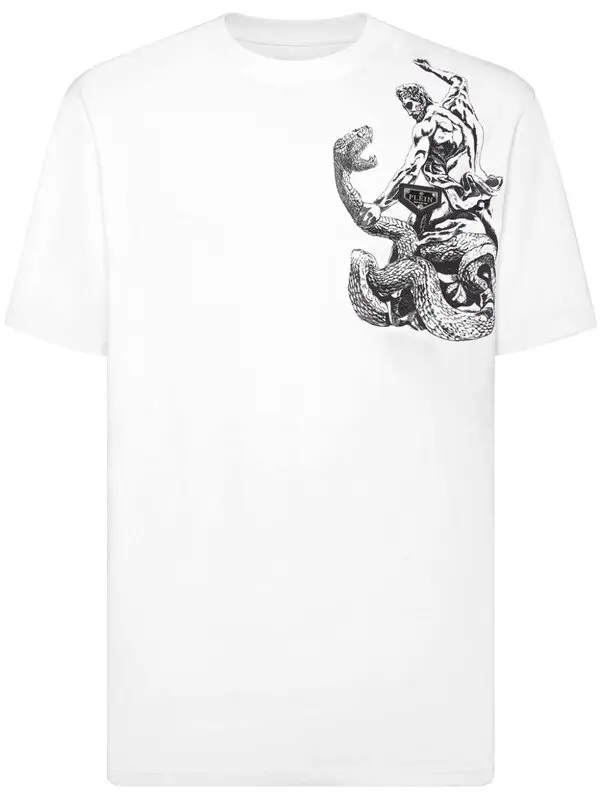Philipp Plein Tattoo-print Cotton T-shirt
