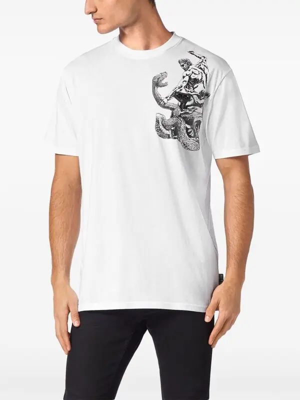 Philipp Plein Tattoo-print Cotton T-shirt