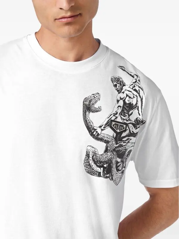 Philipp Plein Tattoo-print Cotton T-shirt