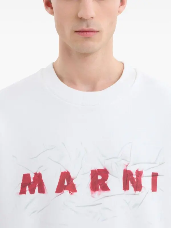 Marni Logo-print Cotton Sweatshirt