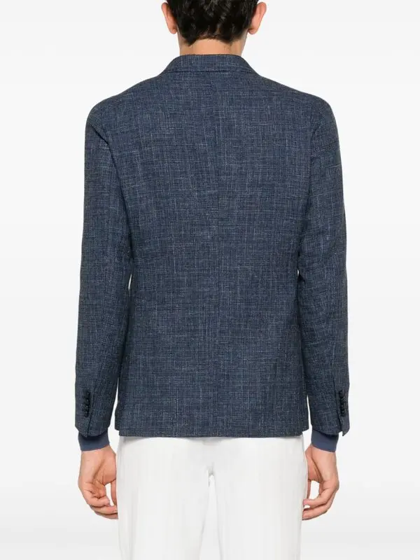 Tagliatore Peak-lapels Double-breasted Blazer - Blue