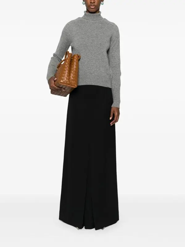Victoria Beckham Roll-neck Wool Jumper - Grey