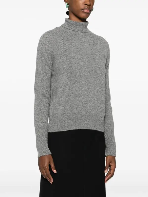Victoria Beckham Roll-neck Wool Jumper - Grey