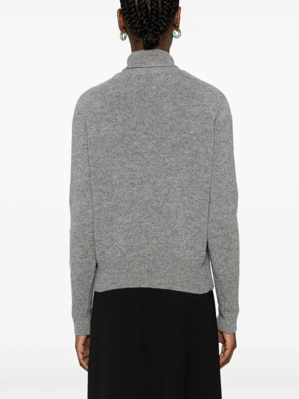 Victoria Beckham Roll-neck Wool Jumper - Grey