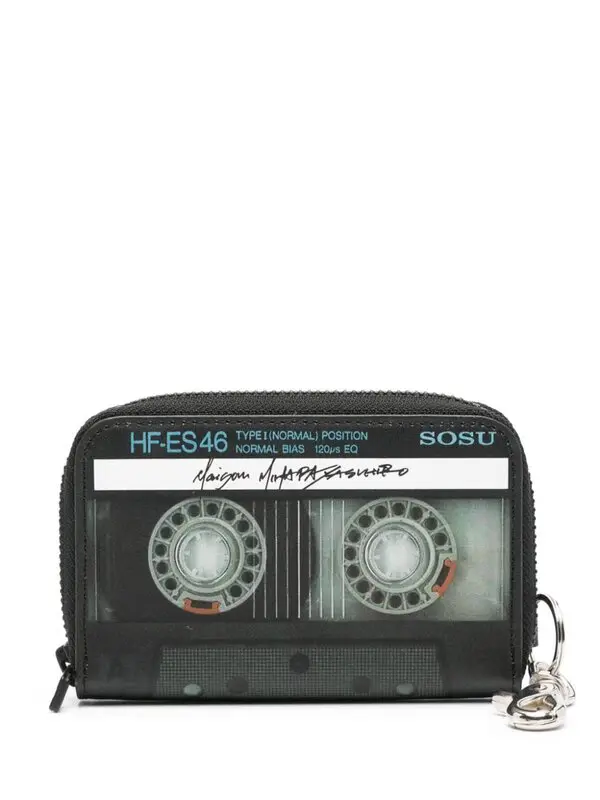 Mihara Yasuhiro Graphic-print Leather Wallet - Black
