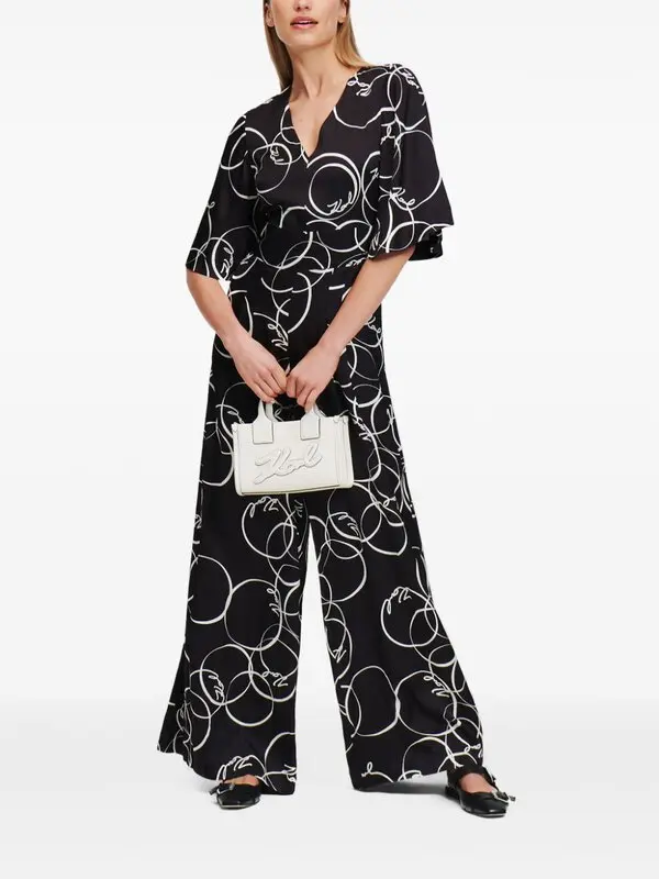 Karl Lagerfeld Circle-print Jumpsuit