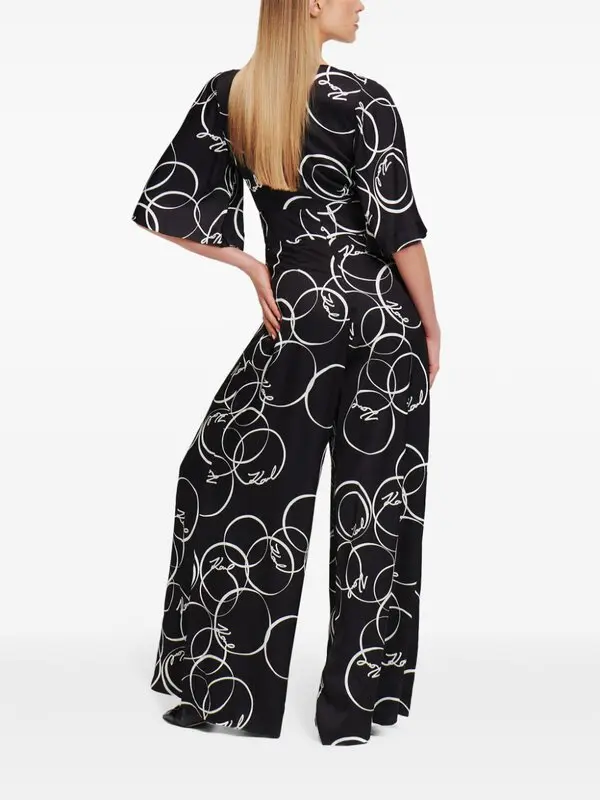 Karl Lagerfeld Circle-print Jumpsuit