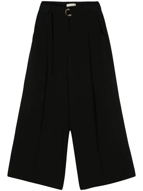 Ulla Johnson Belted Crepe Palazzo Pants