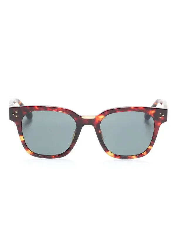 Linda Farrow Sanchez Square-frame Sunglasses - Brown