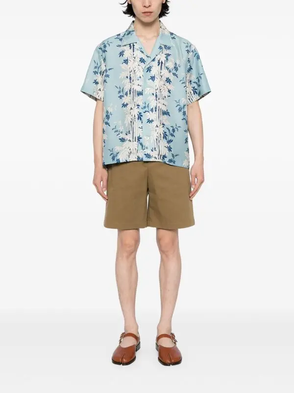 BODE Bamboo Forest Leaf-print Shirt